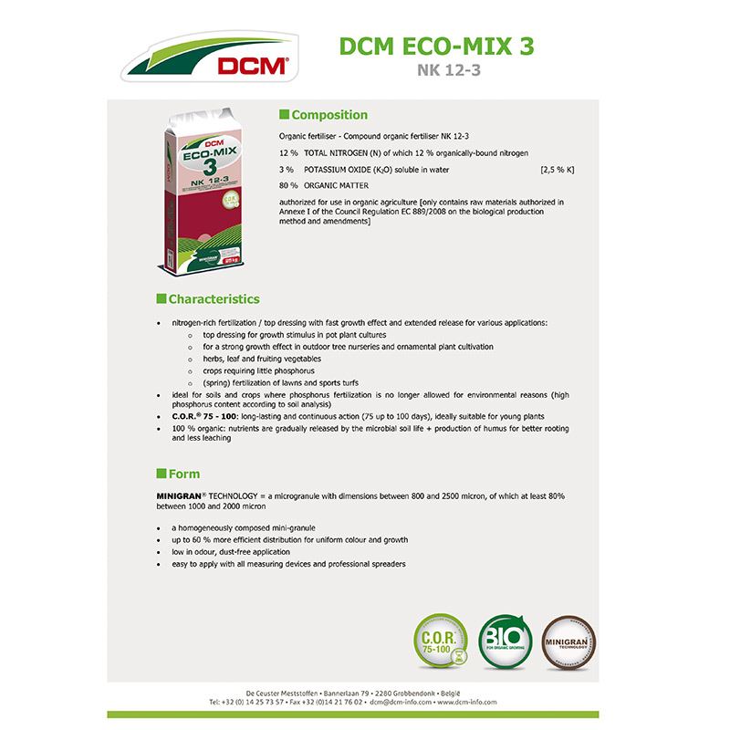 DCM ECOR 3 NPK 12-0-3